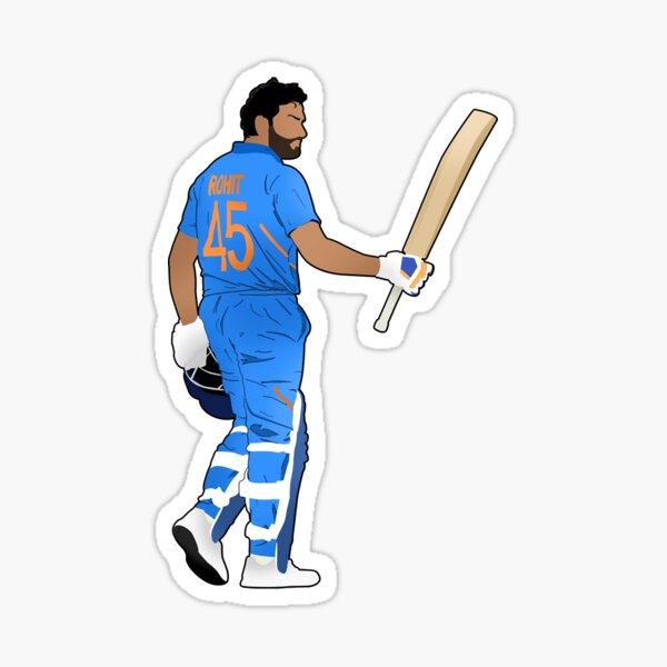 "Rohit Sharma" Sticker for Sale by Millenie Calingasan | Redbubble