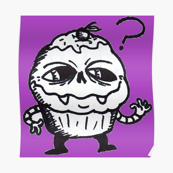 "Sharpie Art | Original Monster Art | Cupcake" Poster for Sale by ...