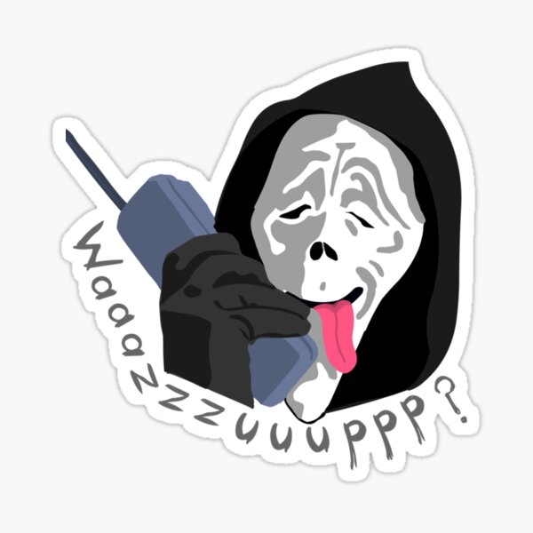 "Waazzuupp Classic ." Sticker by spiritaubrey1 | Redbubble