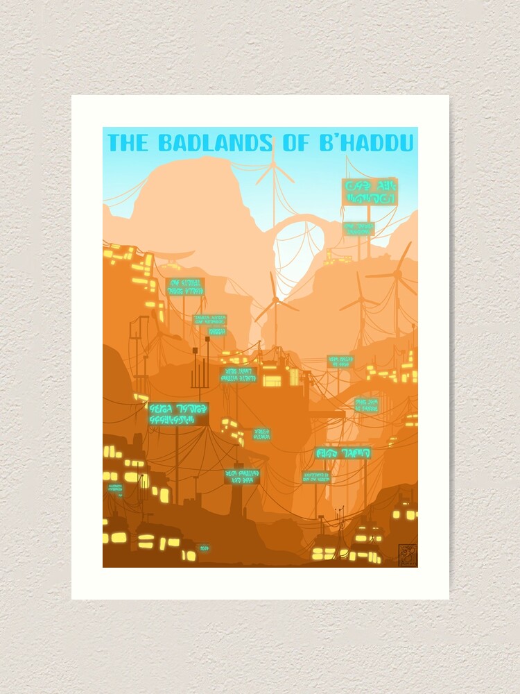 ""The Badlands of B'haddu" Project Xero fan poster" Art Print by ...