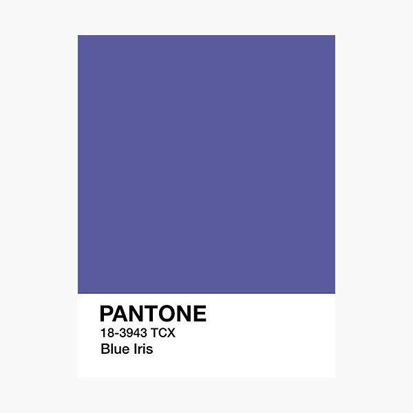 "PANTONE Blue Iris" Photographic Print for Sale by Mushroom-Gorge ...