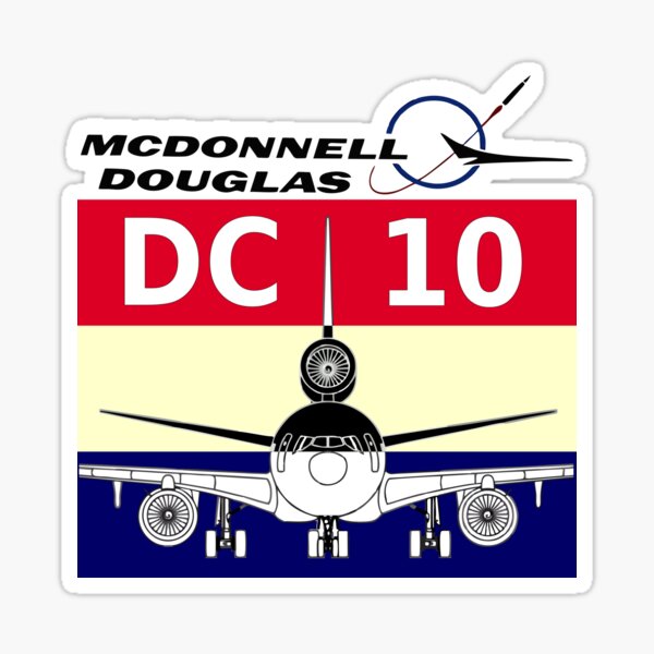 "The McDonnell Douglas DC-10" Sticker by lsmiguel | Redbubble