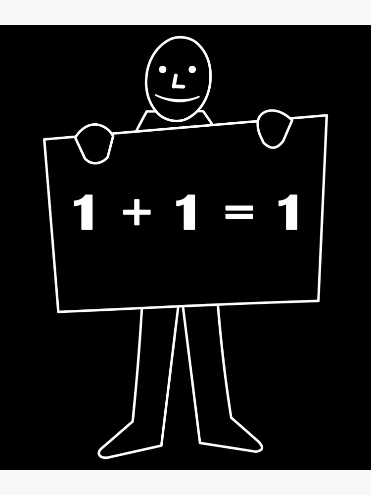Boolean Algebra 1 1 1 Funny Programming Poster For Sale By Lazy Programmer Redbubble