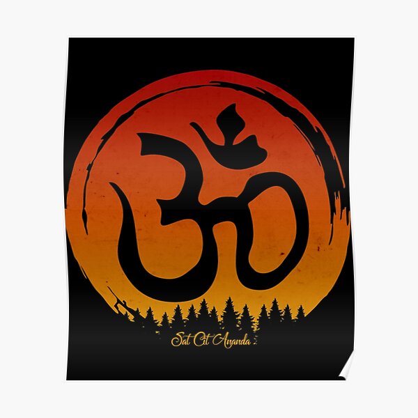 "Sat Chit Ananda Sign Meditation Satchidananda Written Sanskrit Yoga ...