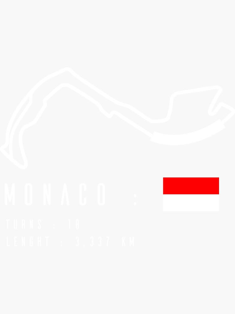 "Monaco - RACE TRACK" Sticker by RaceTrack-F1 | Redbubble