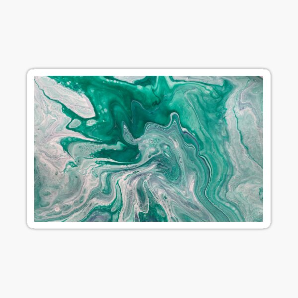 "Emerald Glacier" Sticker by mskDesigns | Redbubble