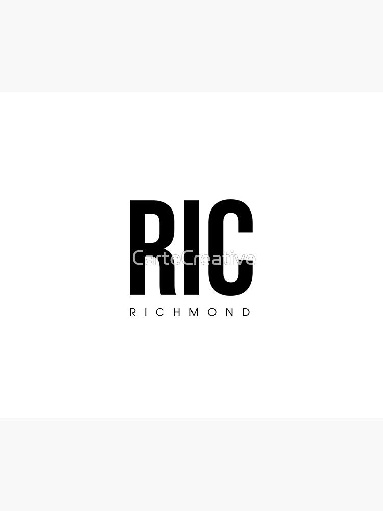 "RIC - Richmond Airport Code" Poster for Sale by CartoCreative | Redbubble