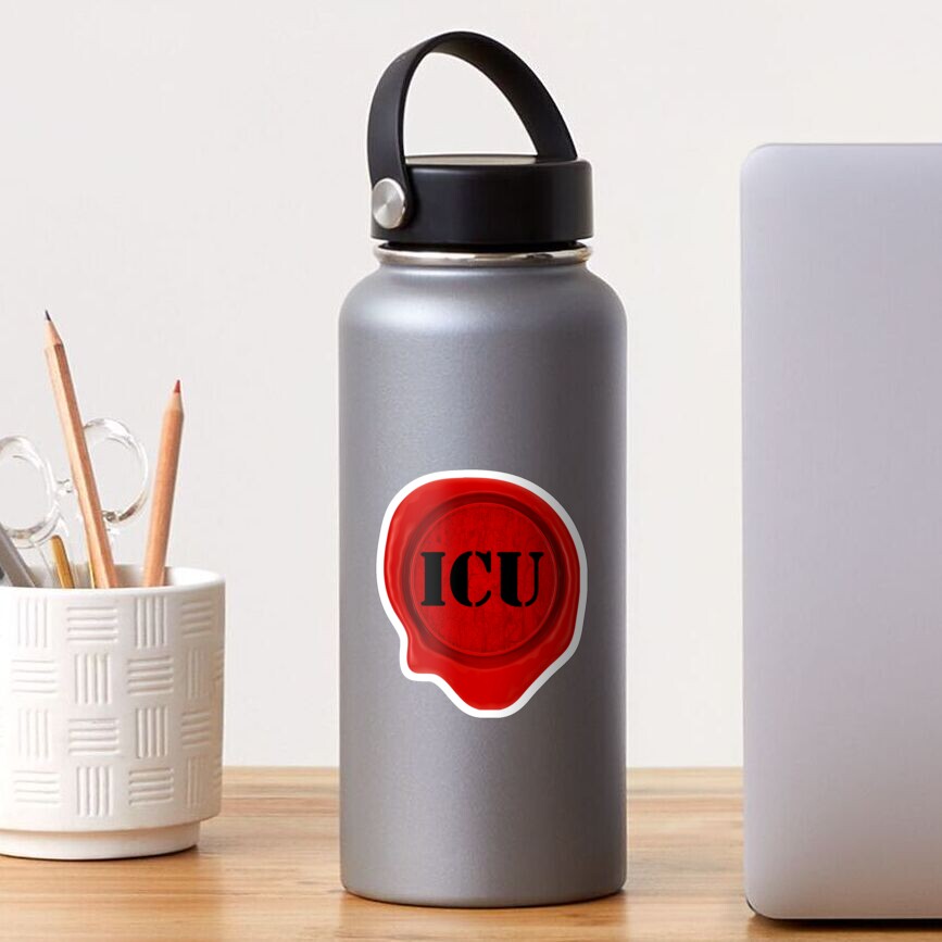 "ICU - Intensive Care" Sticker for Sale by charlielim-87 | Redbubble