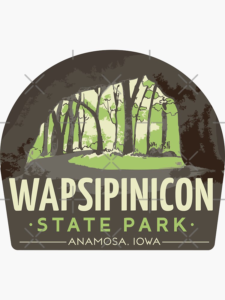 "Wapsipinicon State Park" Sticker by NaomiFriend | Redbubble