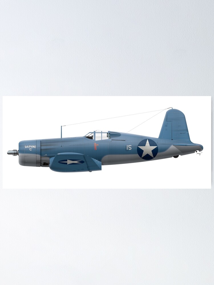 "F4U-1 VMF-123 'Daphne-C' 1943" Poster by artbyedo | Redbubble
