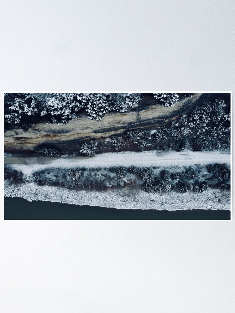 "Winter Trail Texture" Poster for Sale by Aero-photos | Redbubble