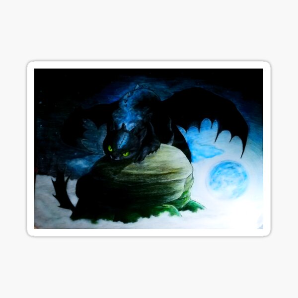 "Toothless the Alpha Night Fury" Sticker for Sale by Lycoris-art ...