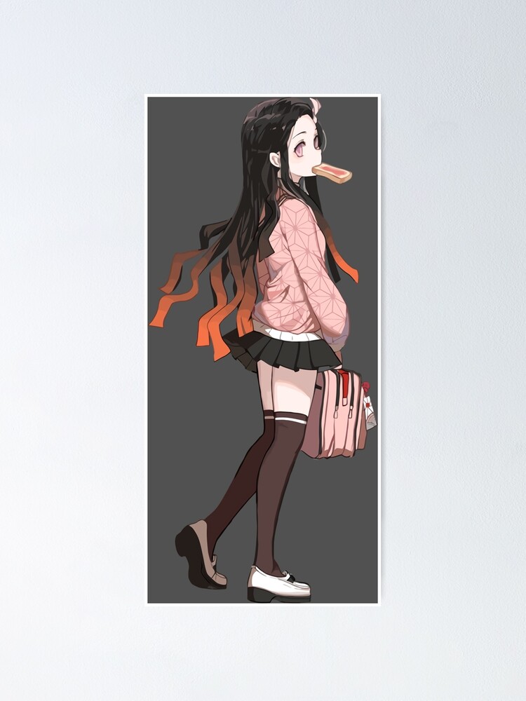 "Kimetsu No Yaiba Demon Slayer Nezuko Kamado After School #w78" Poster ...