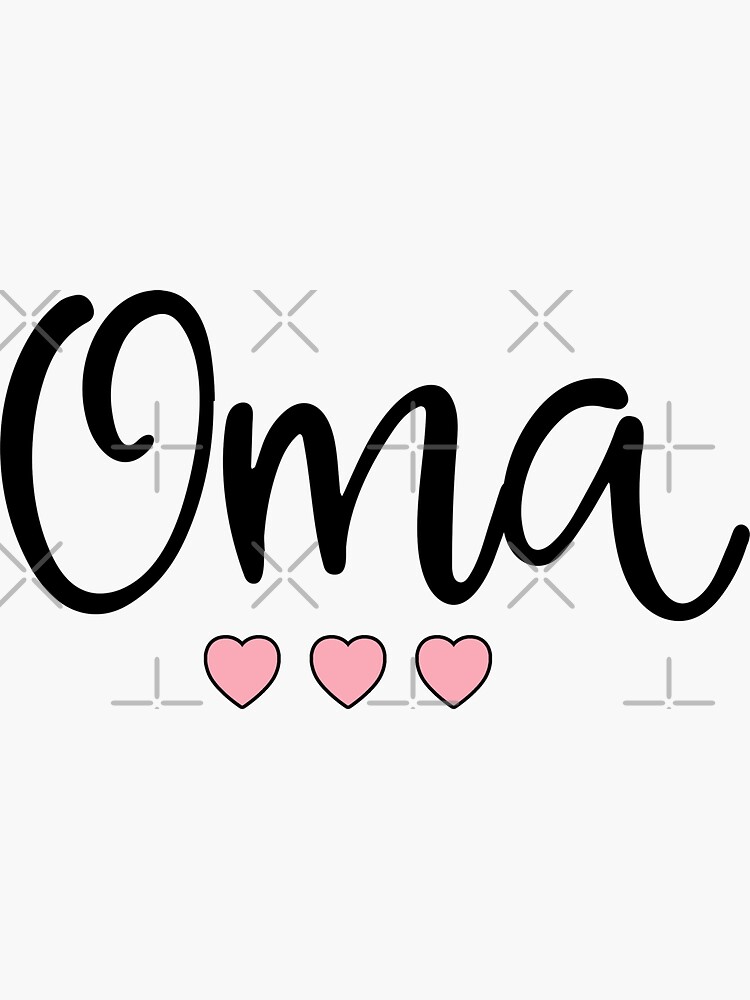 "Oma German Grandma" Sticker for Sale by GrimButterfly | Redbubble