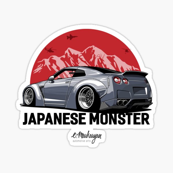 Nissan Gtr Stickers | Redbubble