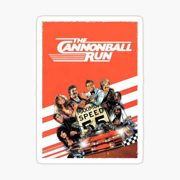 "THE CANNONBALL RUN" Sticker by LeonamcCain | Redbubble