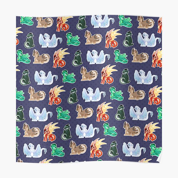 "Jade Winglet, Second Arc Protagonists (Wings of Fire)" Poster by ...