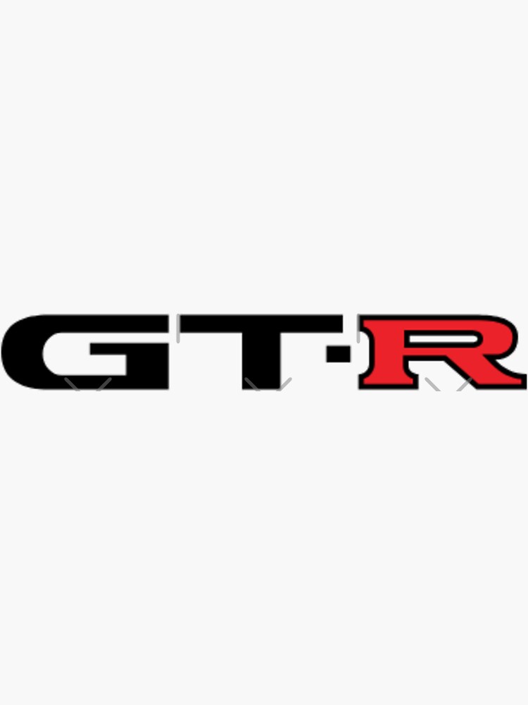 "GT-R logo" Sticker by Racingdecals | Redbubble