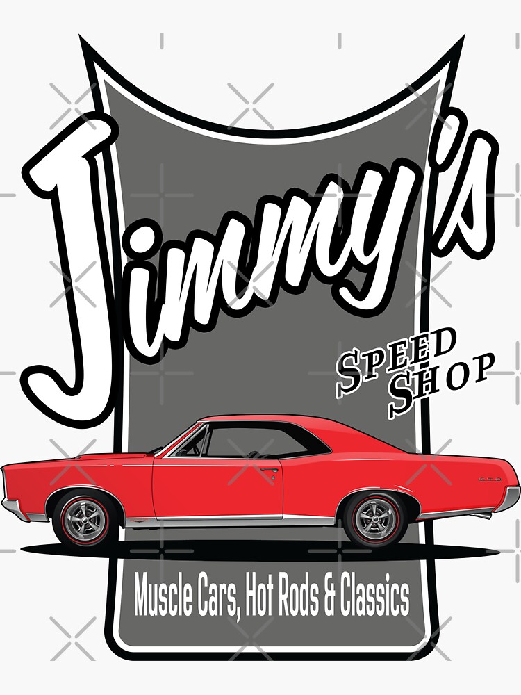 "Personalized Hot Rod Speed Shop design for Jimmy - Red Pontiac GTO ...