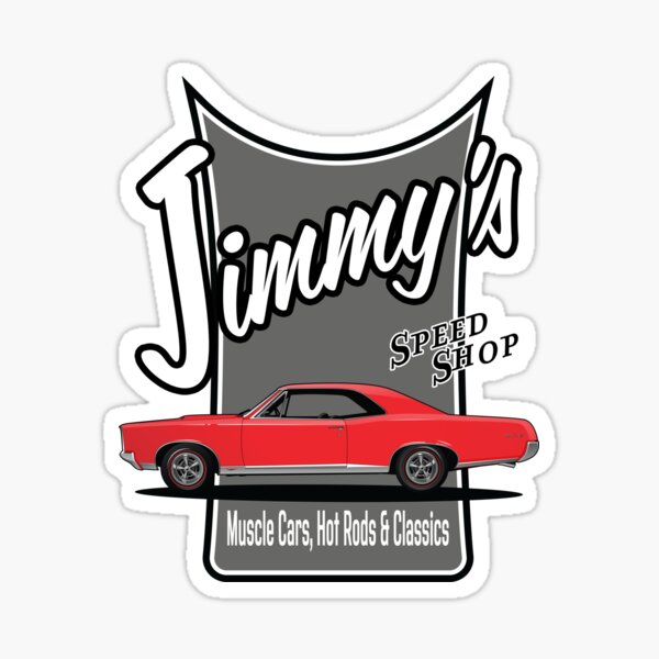 "Personalized Hot Rod Speed Shop design for Jimmy - Red Pontiac GTO ...