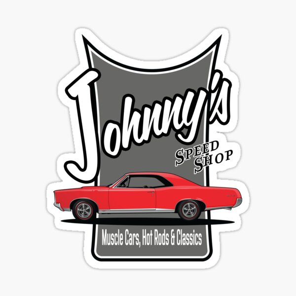 "Personalized Hot Rod Speed Shop design for Johnny - Red Pontiac GTO ...