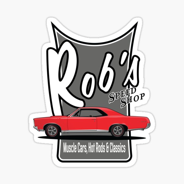 "Personalized Hot Rod Speed Shop design for Rob - Red Pontiac GTO ...