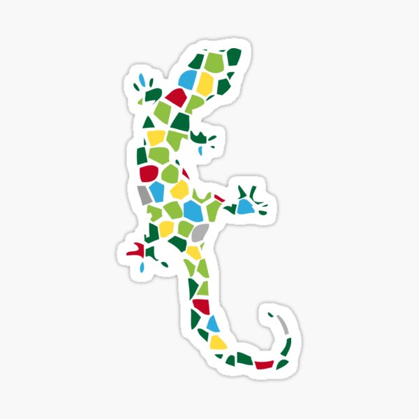 "Gecko Colour" Sticker by JehadAlnasi | Redbubble