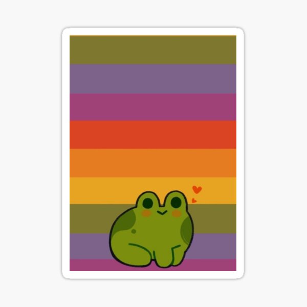 "rainbow frog" Sticker by stardust1115 | Redbubble