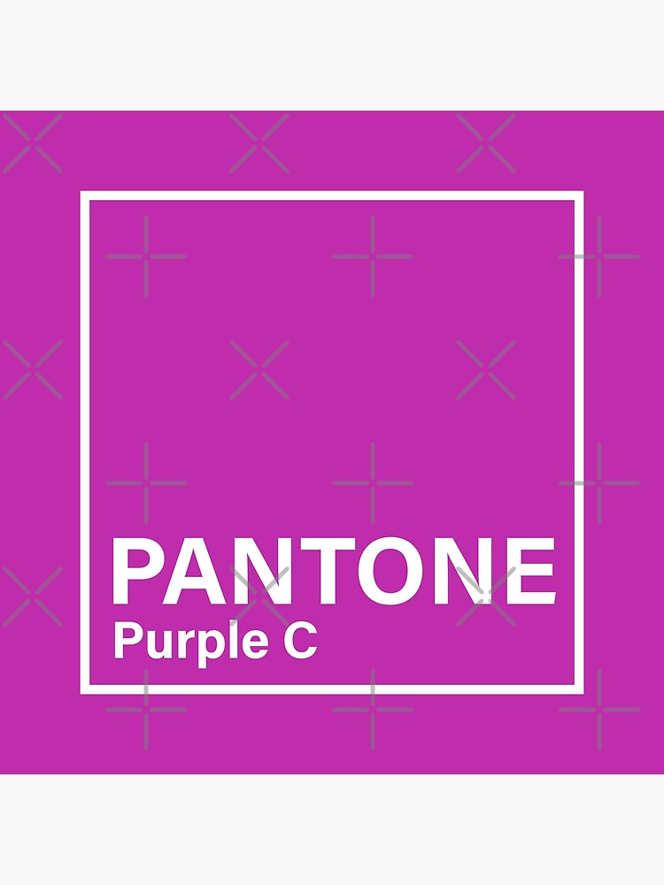 "PANTONE Purple C" Poster for Sale by princessmi-com | Redbubble