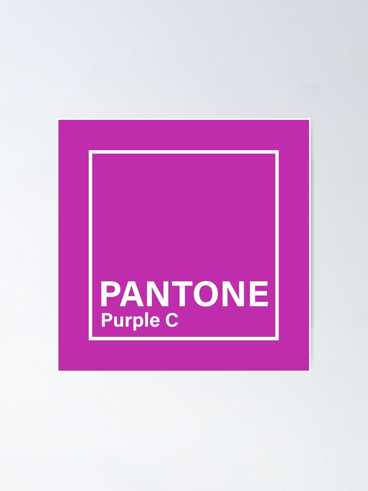 "PANTONE Purple C" Poster for Sale by princessmi-com | Redbubble