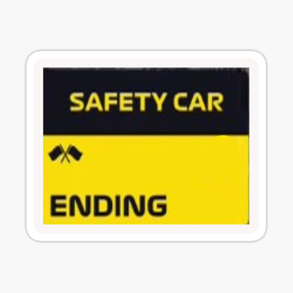"safety car" Sticker by jsallave | Redbubble