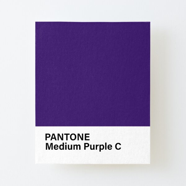 "PANTONE Medium Purple C" Mounted Print for Sale by princessmi-com ...