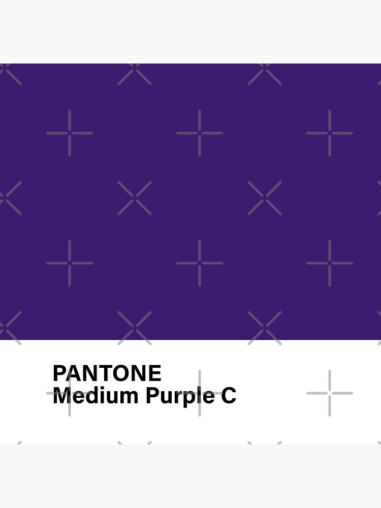 "PANTONE Medium Purple C" Poster for Sale by princessmi-com | Redbubble