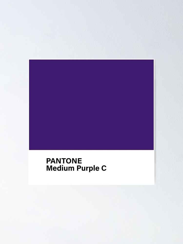 "PANTONE Medium Purple C" Poster for Sale by princessmi-com | Redbubble