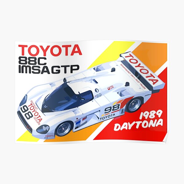 "TOYOTA 88C IMSA GTP" Poster for Sale by FromThe8Tees | Redbubble