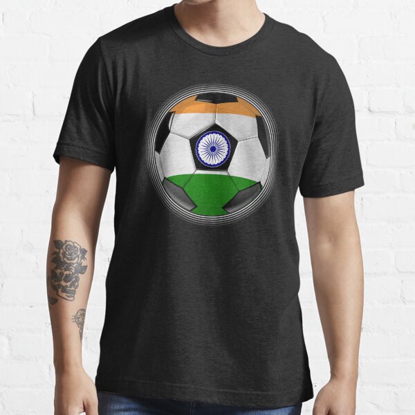 "India - Indian Flag - Football or Soccer" T-shirt for Sale by graphix ...