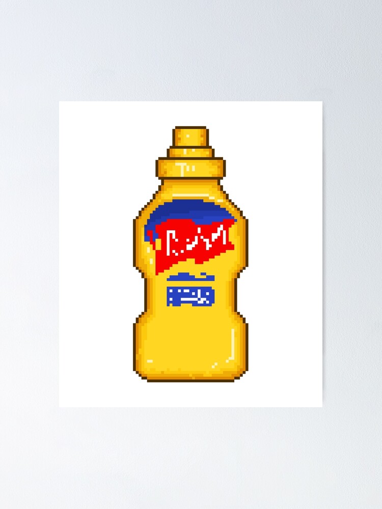 "Mustard bottle pixel art Canadian mustard" Poster for Sale by ...
