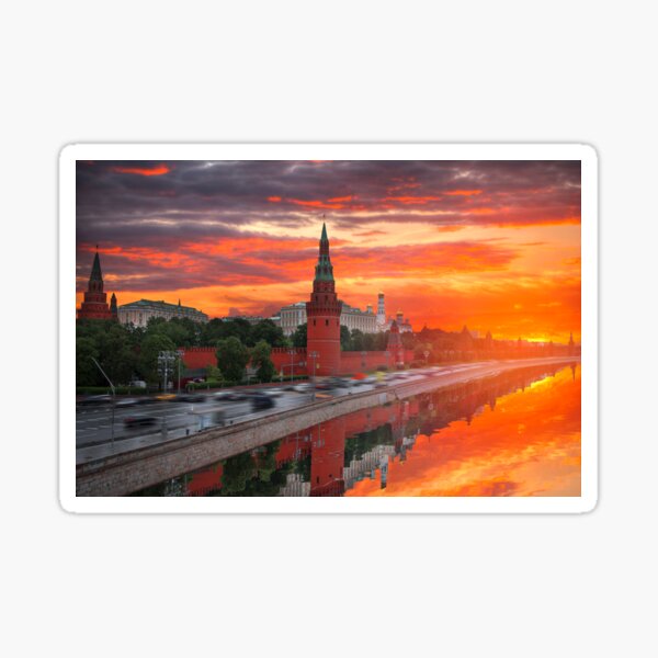 "Moscow Russia" Sticker by RegaloRepublic | Redbubble