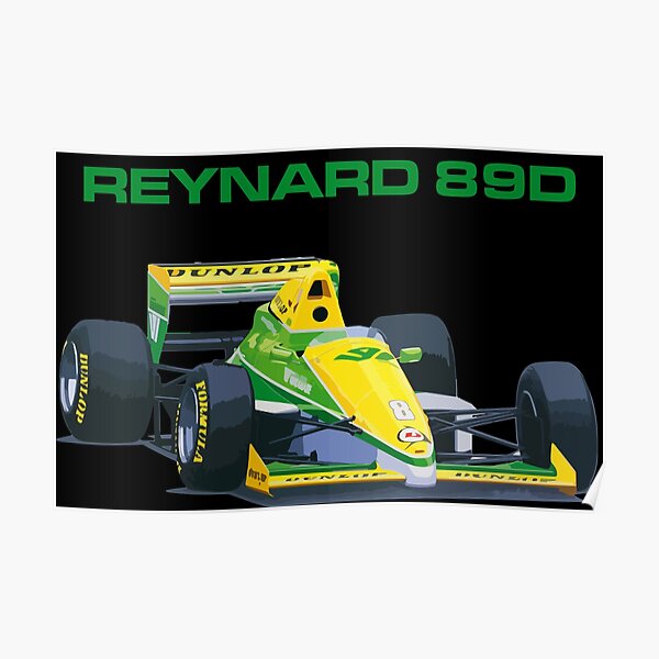 "Reynard 89D F1 Racer" Poster for Sale by FromThe8Tees | Redbubble