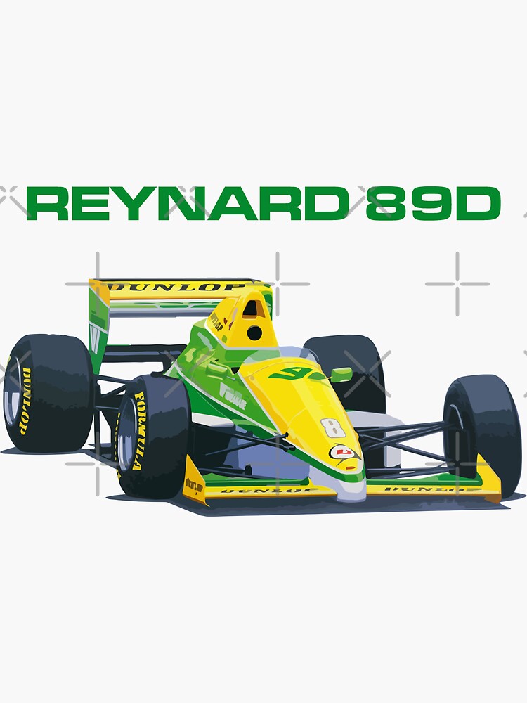 "Reynard 89D F1 Racer" Sticker by FromThe8Tees | Redbubble