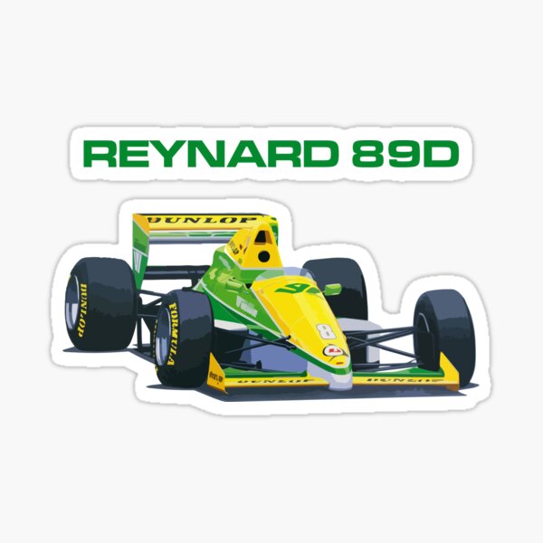"Reynard 89D F1 Racer" Sticker by FromThe8Tees | Redbubble