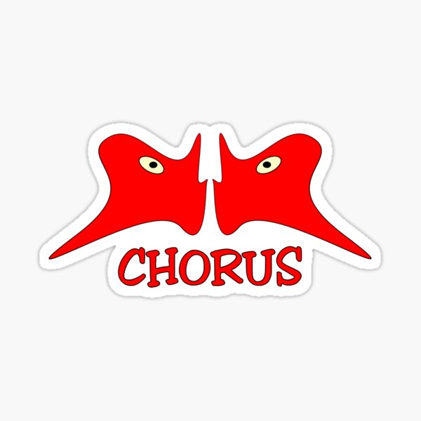 "chorus singers comic (red color)" Sticker by lisaberton | Redbubble