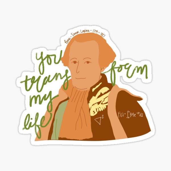 "Pierre-Simon Laplace" Sticker for Sale by laavrisart | Redbubble