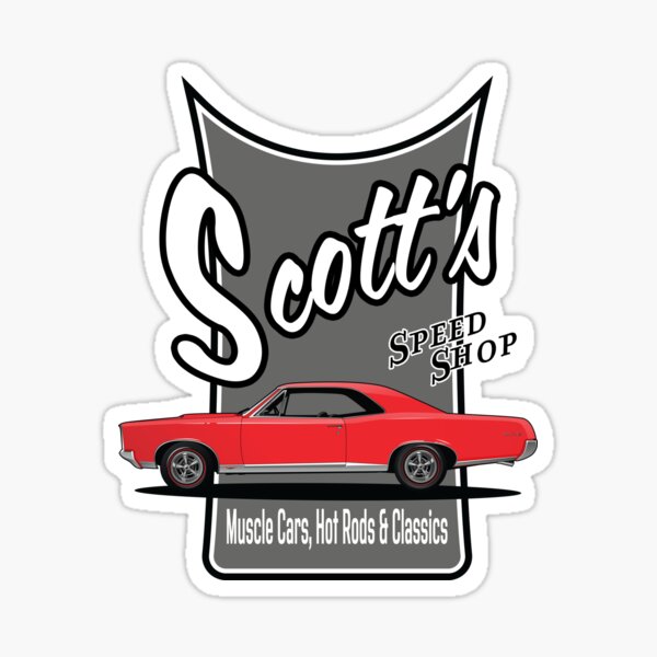 "Personalized Hot Rod Speed Shop design for Scott - Red Pontiac GTO ...