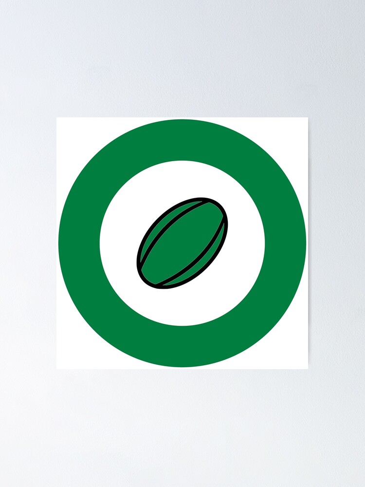 "Ireland Rugby retro mod roundel" Poster for Sale by ModSupporters ...