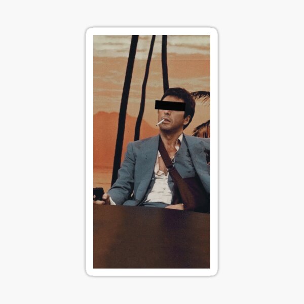 "STYLIZED Scarface Design" Sticker for Sale by BestStckrz | Redbubble