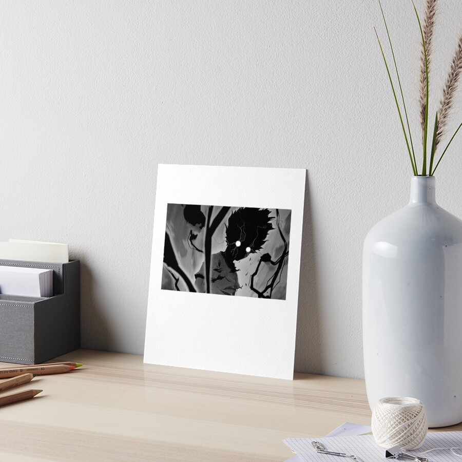 "Mob Psycho 100 - Rage" Art Board Print by Desiignn | Redbubble