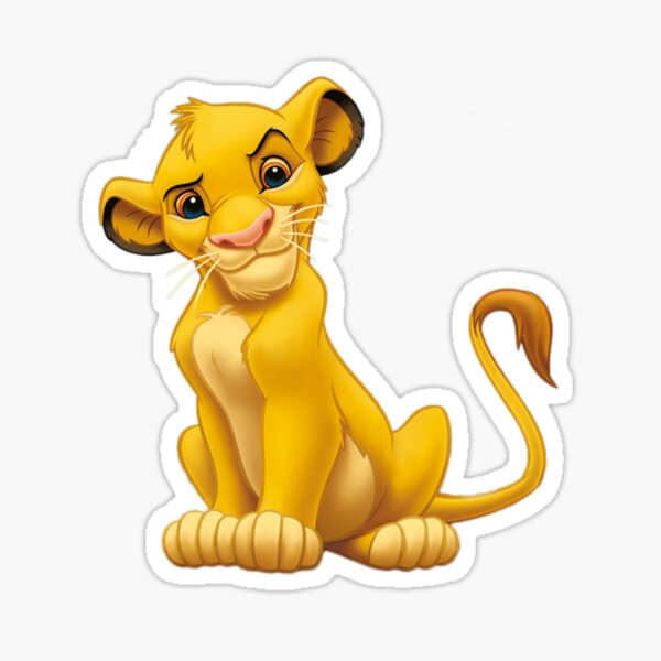 "Simba Lion" Sticker for Sale by BigSamo | Redbubble