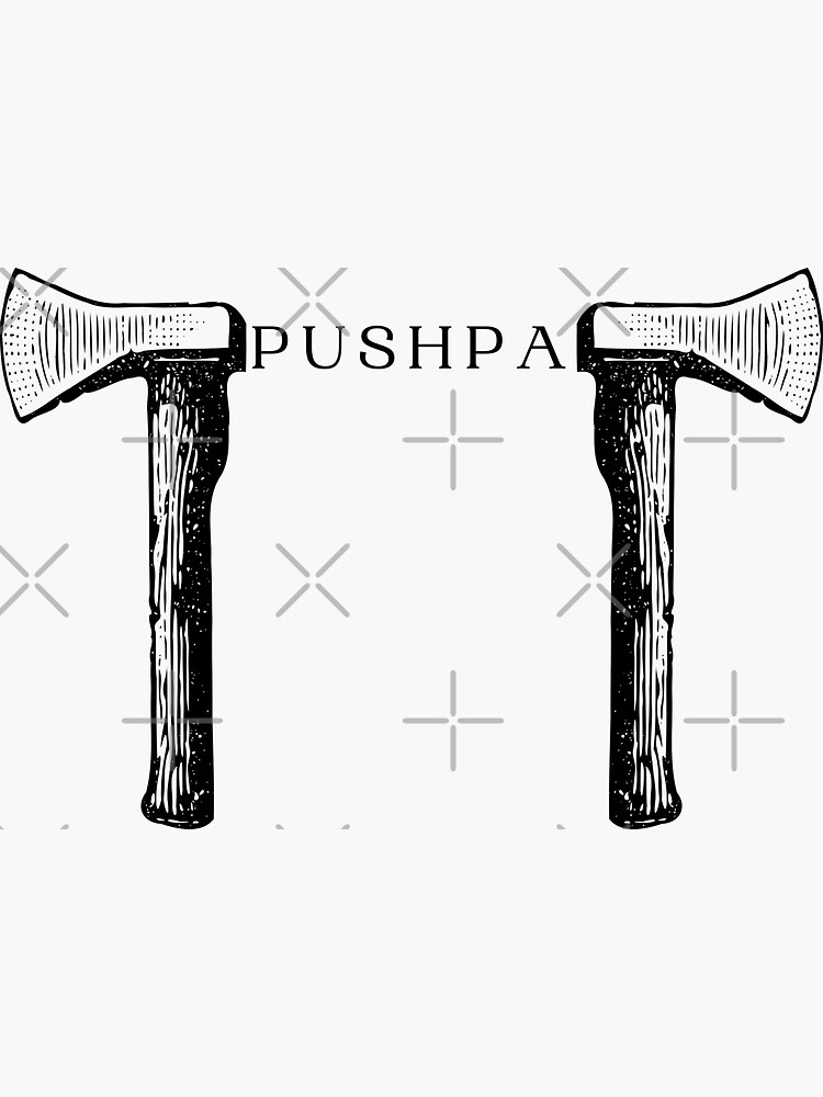 "pushpa" Sticker for Sale by Nadjidib | Redbubble
