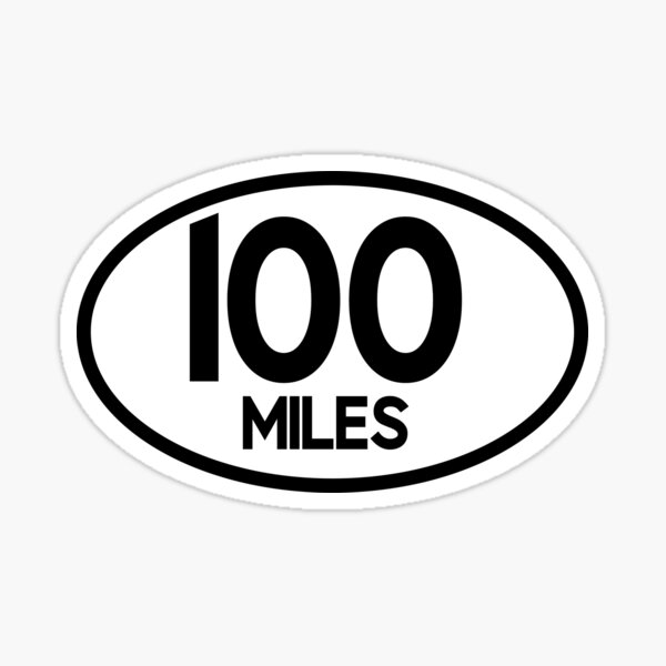 "100 miles Ultra Running " Sticker by Art-of-amine | Redbubble